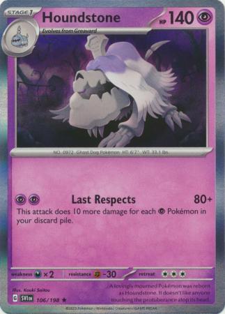 Houndstone - 106/198 - Holo Rare (Español) – Drawn
