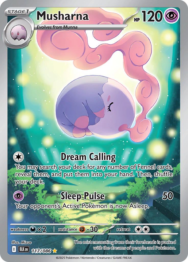 Musharna - 117/086 - Illustration Rare – Drawn