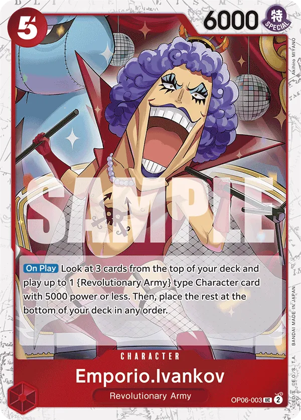 Emporio.Ivankov - OP06-003 - Jolly Roger Foil (PRB01 V1) - OP06-003 – Drawn