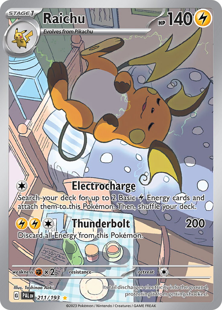 Raichu - 211/193 - Illustration Rare – Drawn