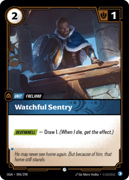 WATCHFUL SENTRY - OGN-096/298 – Drawn