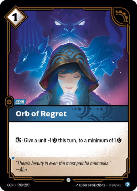 ORB OF REGRET - OGN-090/298 (Foil) – Drawn