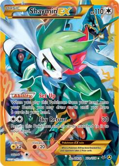 Shaymin EX - 77a/108 - Ultra Rare - LP – Drawn